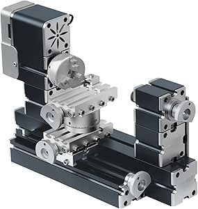 ZHRUI High Power 60W Powerful Mini Metal DIY Rotating Lathe Machine ...