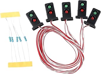 Amazon.com: LEDs Railway Dwarf Signal 1:87 HO OO Scale Railroad ...