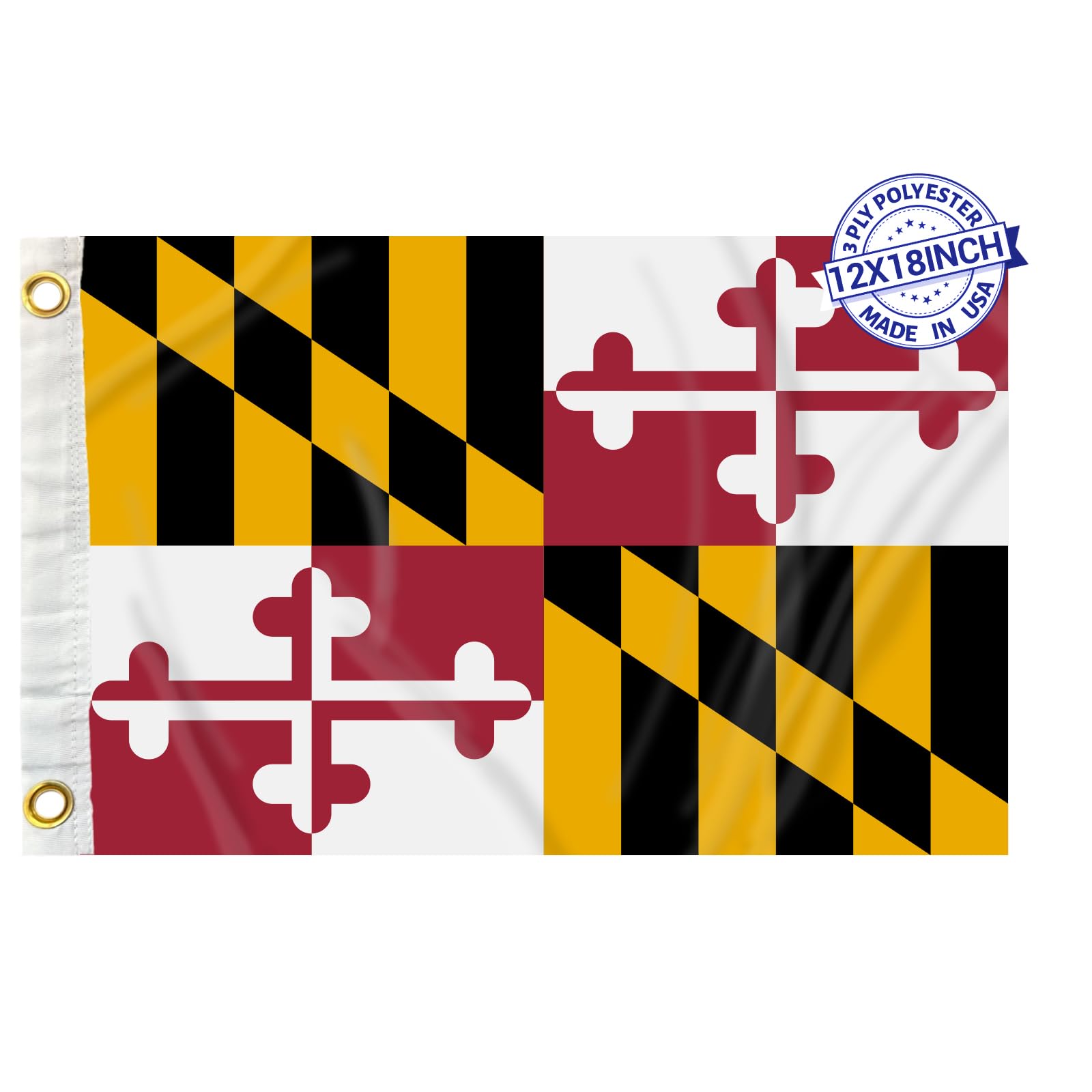 Amazon.com : AMZFLAG Maryland State Flag 12x18 Inches Outdoor, Heavy ...