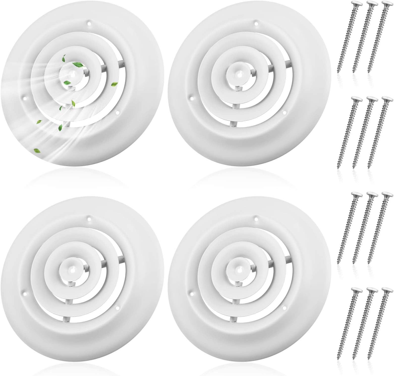 Amazon.com: 6 Inch Round Air Vent Kit - 6" Round Air Vent + 6“ 8FT ...