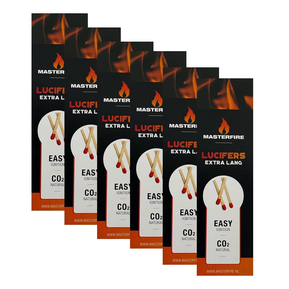 Amazon.com: 8" Long Wooden Matches 6 Pack (270 Counts) : Health & Household