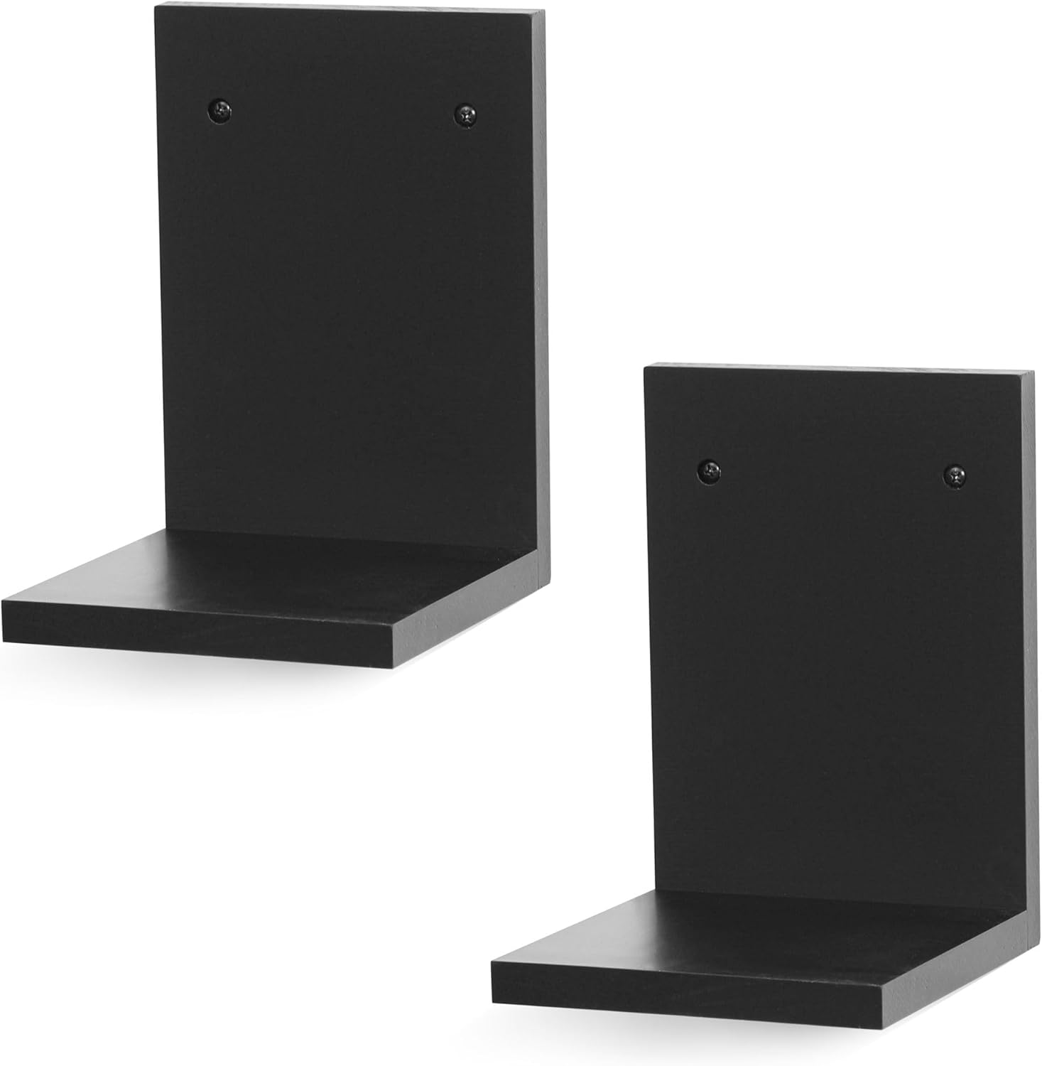 Small Floating Shelf for Wall,Tall Mini Ledges Shelves Wooden Set of 2 ...