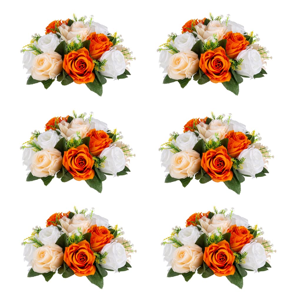 Amazon.com: Inweder Flower Balls for Centerpieces - 6 Pcs Rose Balls ...