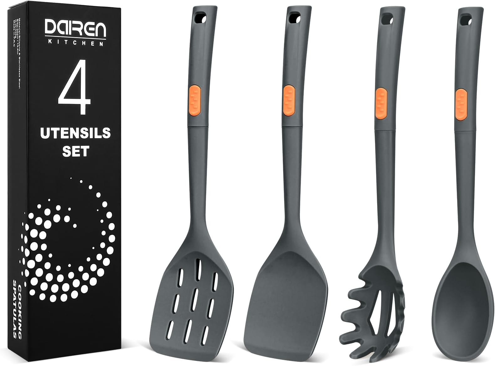 Amazon.com: Daily Kitchen Utensils Set Silicone and Stainless Steel ...