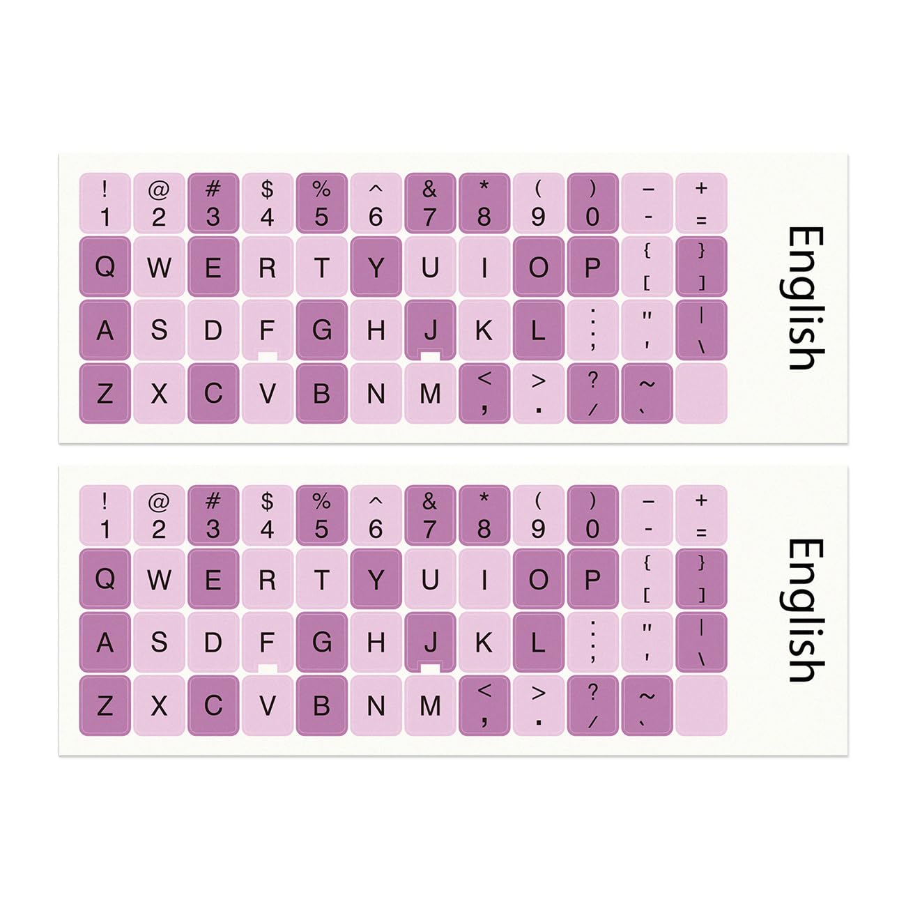 Amazon.com: 2PCS Universal English Keyboard Stickers for Computer ...