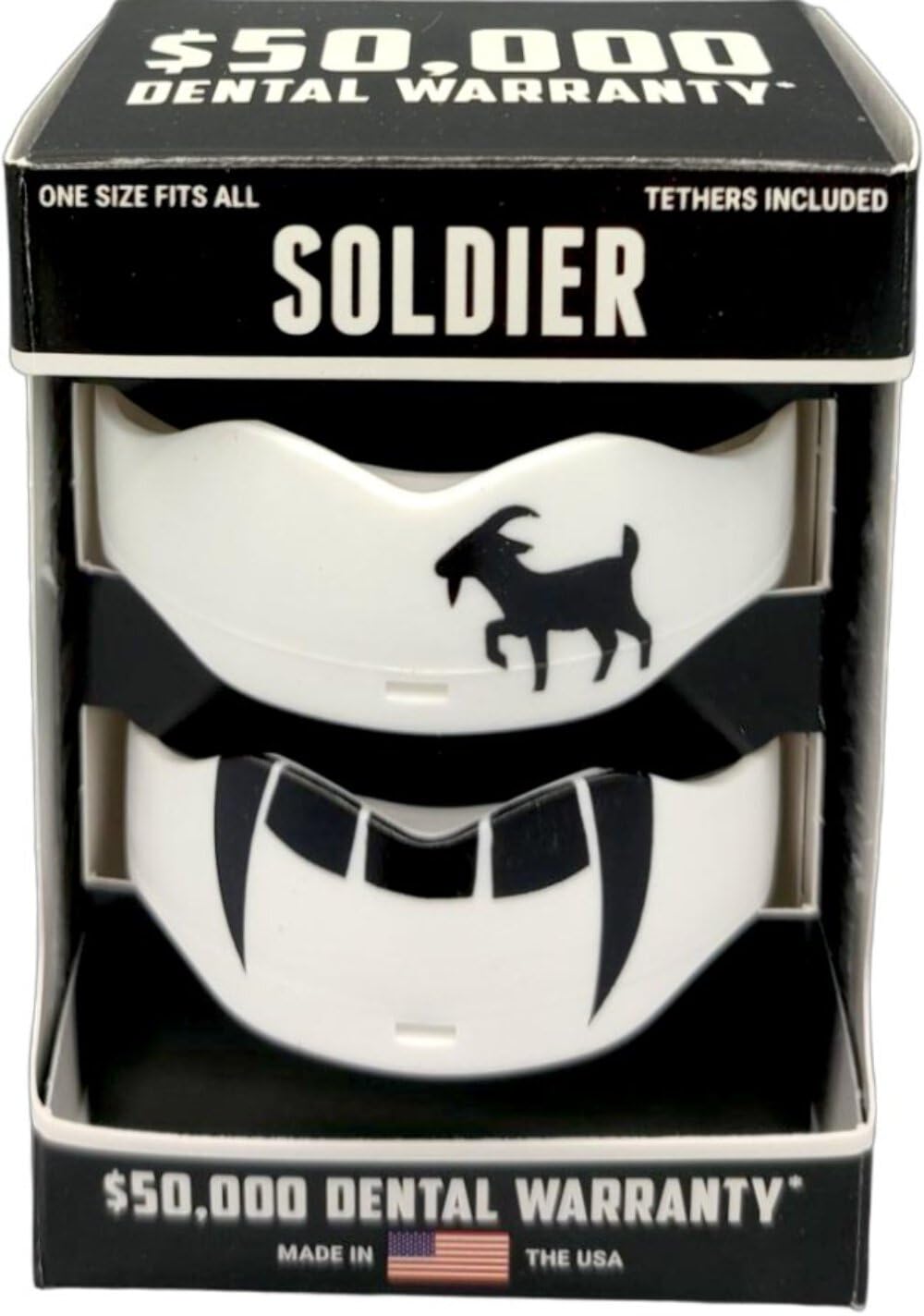 Amazon.com: Soldier Sports Goat/Fang Mouth Guard 2 - Pack, One Size ...