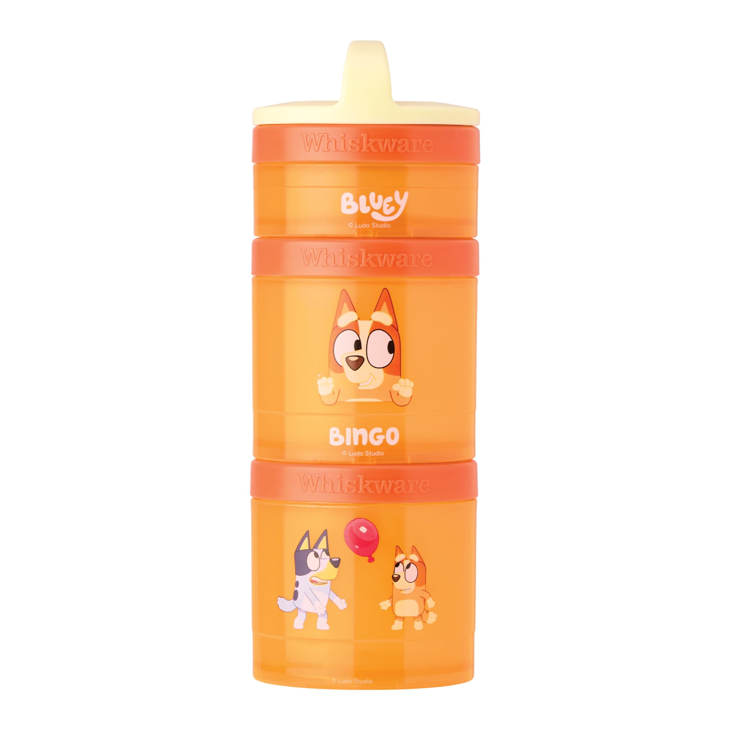 Snapklik.com : Whiskware Bluey Stackable Snack Containers For Kids And ...