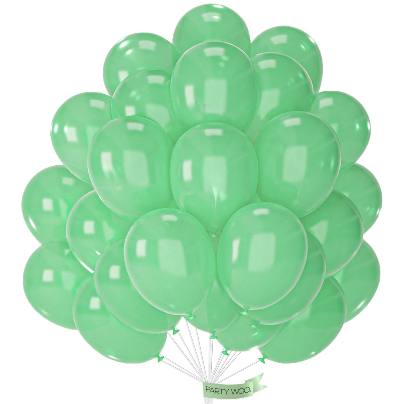 Amazon.com: PartyWoo Pearl Jade Green Balloons, 50 pcs 12 Inch Jade ...