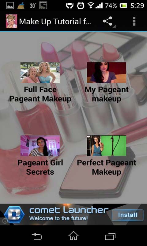 Make Up Tutorial for Pageant:Amazon.com:Appstore for Android