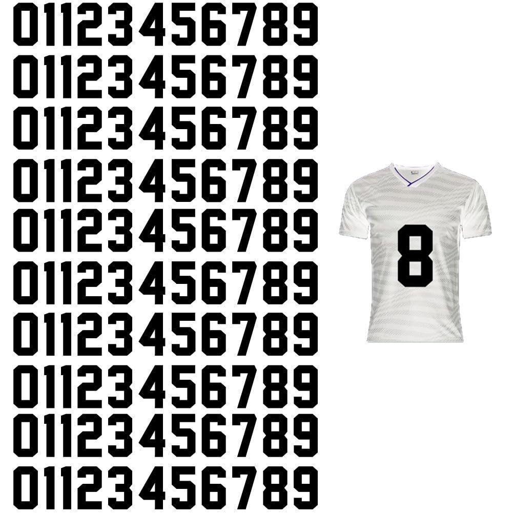 Amazon.com: Ukontagood 110 Pcs Iron on Numbers, Heat Transfer Numbers 0 ...