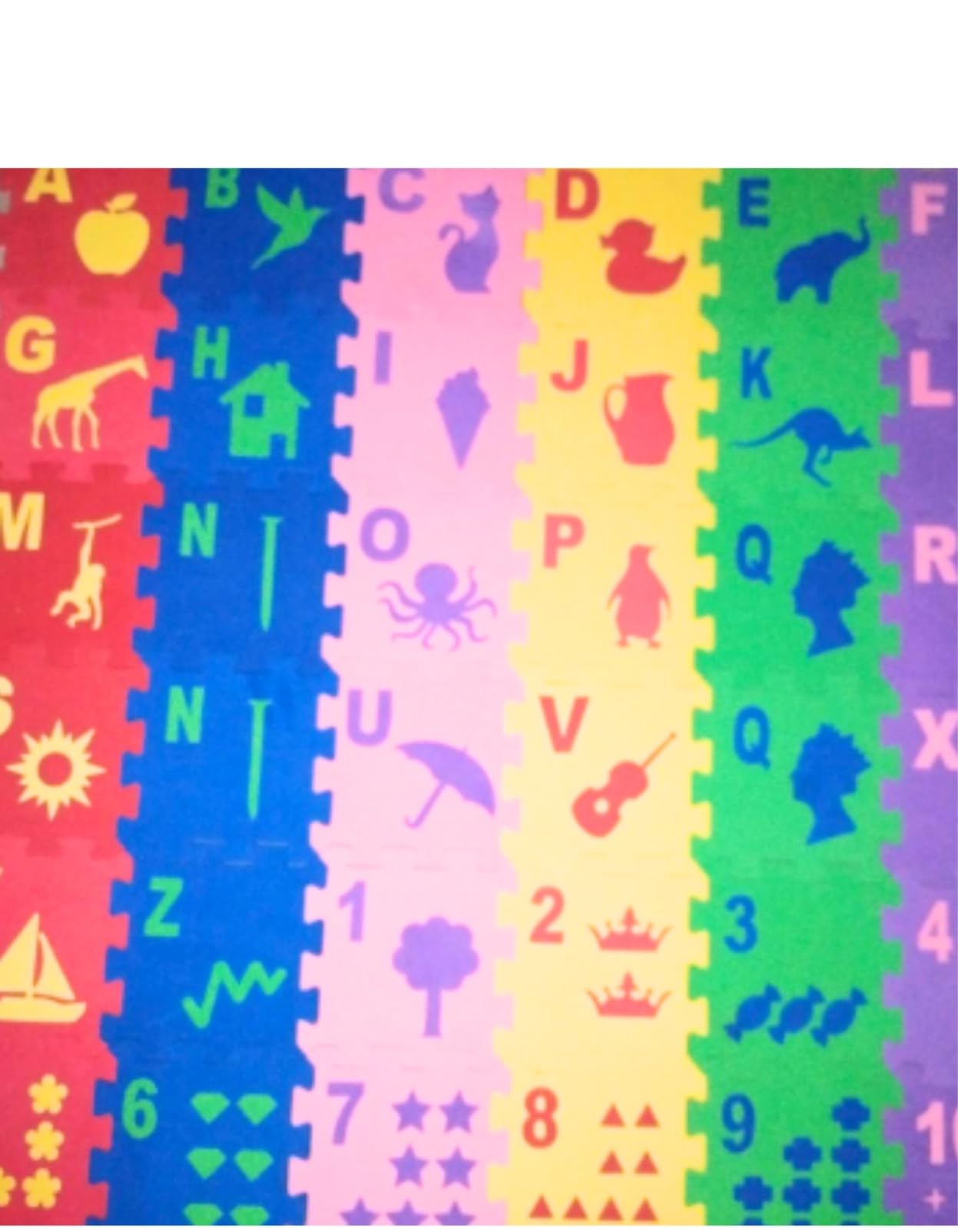 Buy MyRor - Big ABC Alphabet & Numbers Mat for Children (Big Size 6 * 6 ...