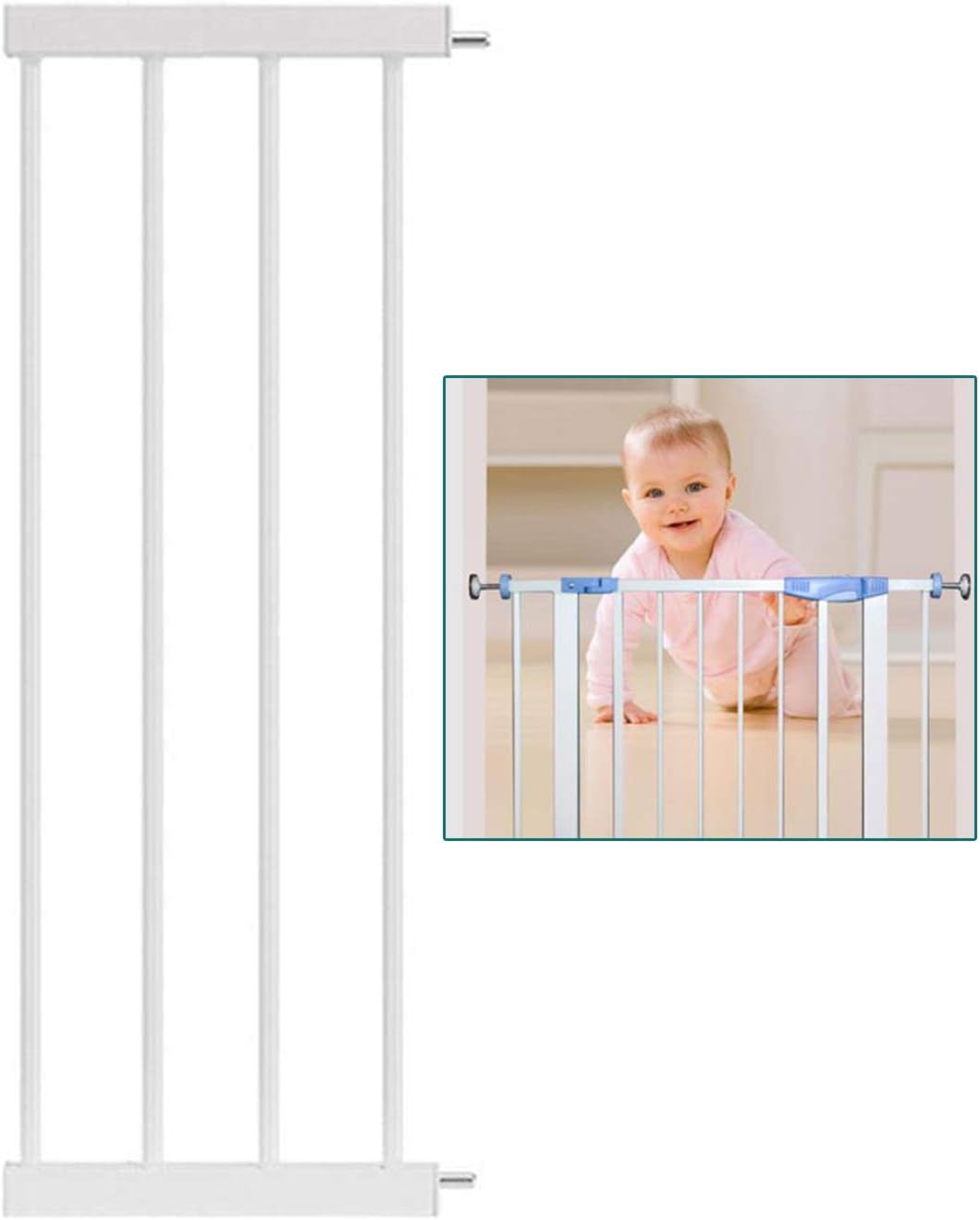 Safe-O-Kid® 30CM Safety Gate Extension/Barricade Baby Safety Metal ...