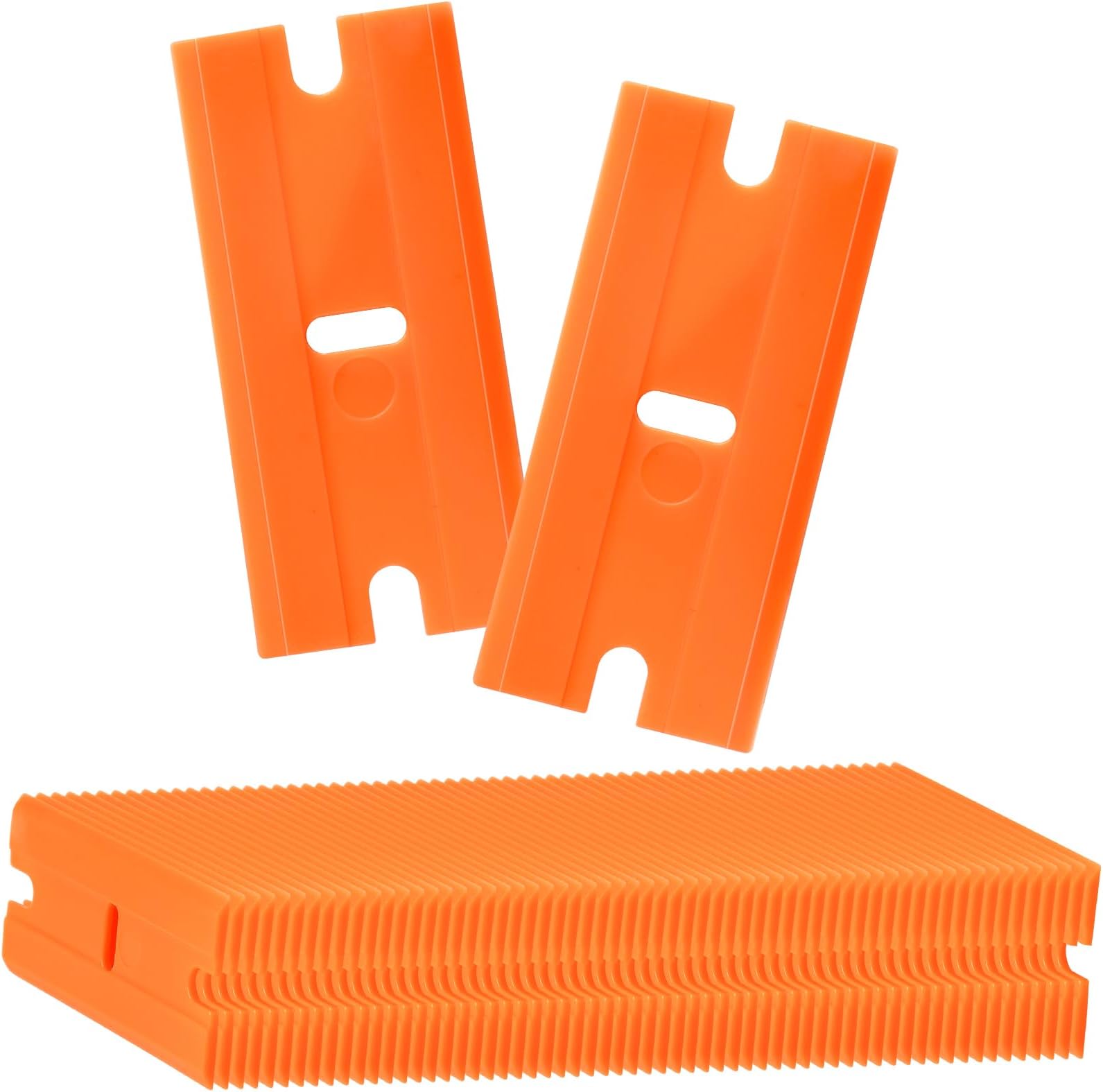 Amazon.com: Lainballow 500 Pcs Plastic Razor Blades, Double Edged ...