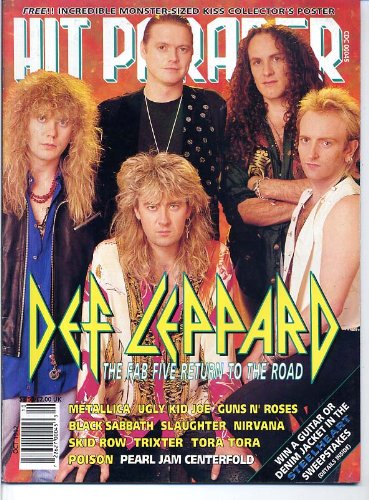 Hit Parader DEF LEPPARD Axl Rose SLAUGHTER Nirvana PEARL JAM Bret ...