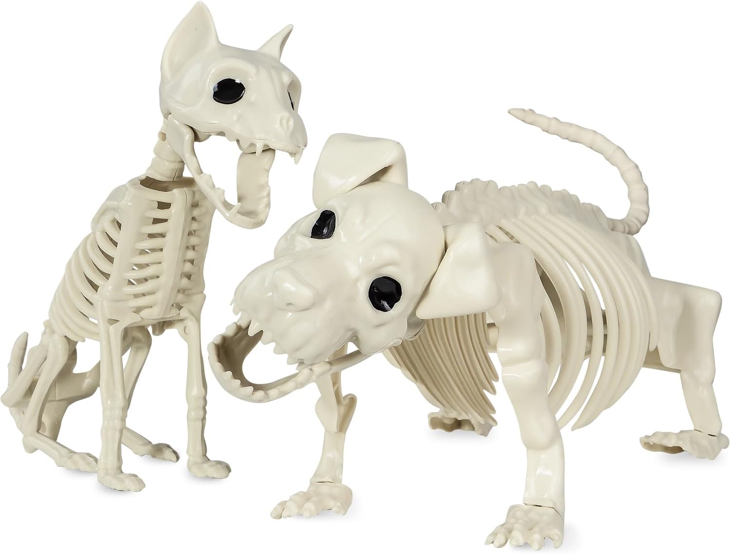 Amazon.com: JOYIN Posable Halloween Dog Skeleton Full Body Posable ...