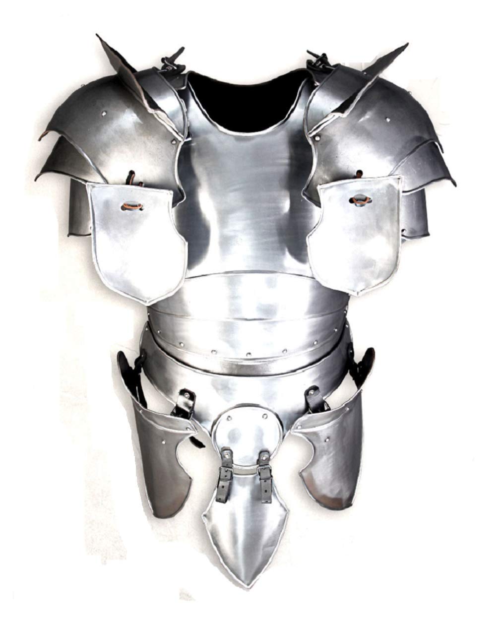Medieval Galahad Paladin Body Armour Set LARP Costume Silver, Silver ...