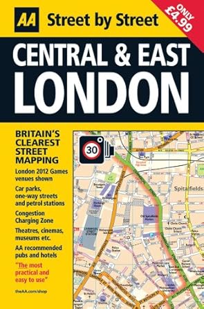 London Map Central and East (AA Street by Street) : AA Publishing ...