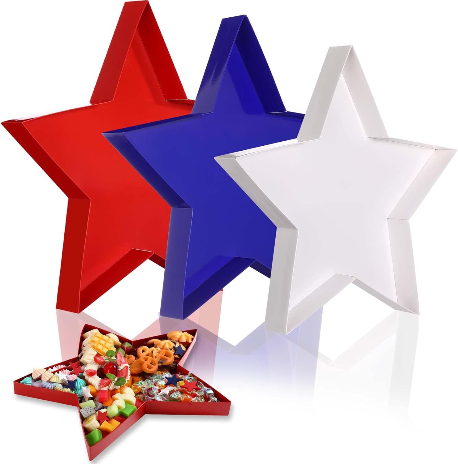 Amazon.com: Dunzoom 13.7''h 4th of July Charcuterie Board USA Patriotic ...