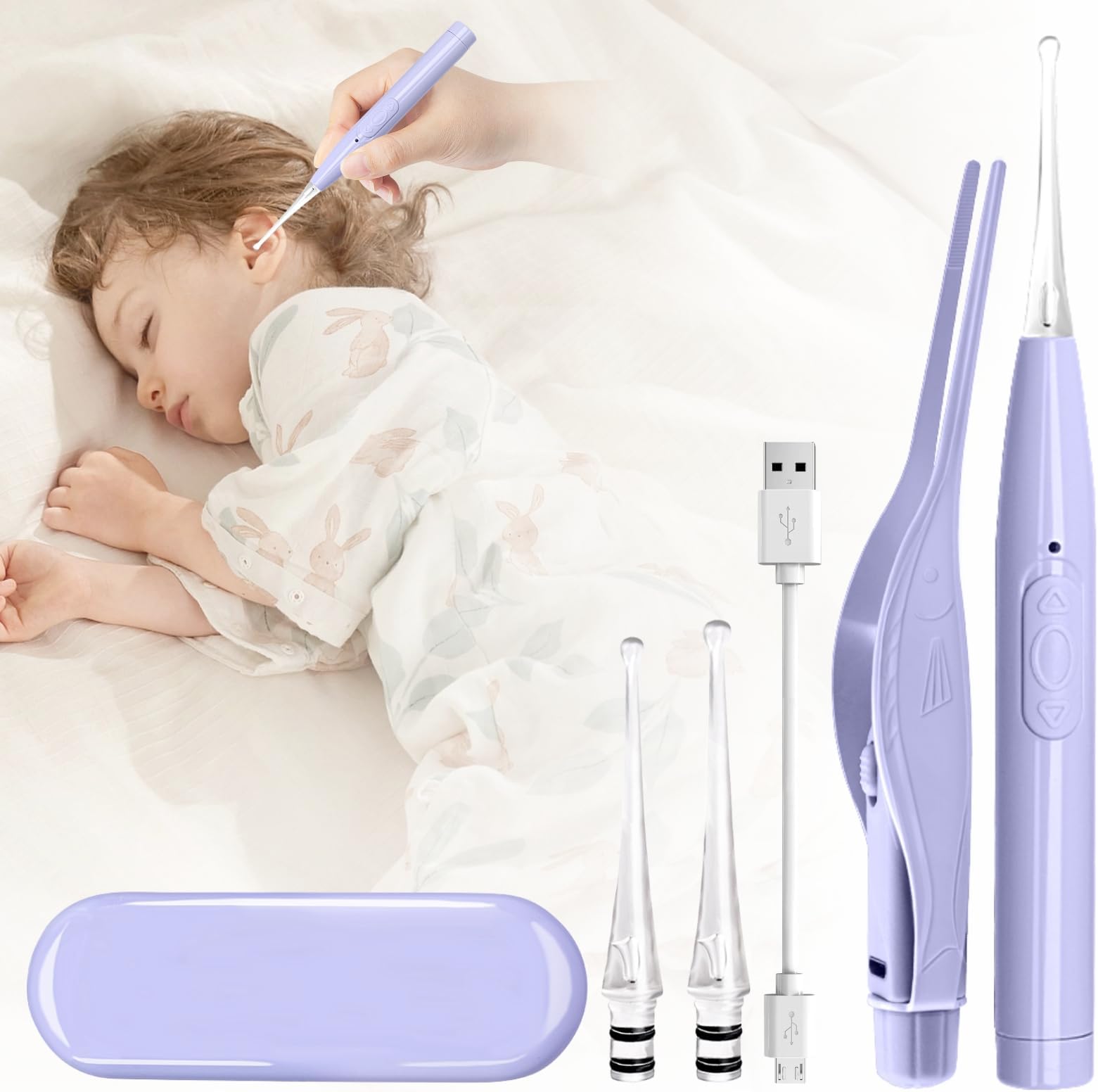 Amazon.com: Ear Wax Removal Tools with Light: Ear Cleaner Kit-Ear Scope ...