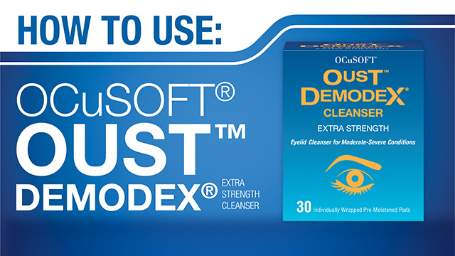 Watch How To Use OCuSOFT Oust Demodex Cleanser on Amazon Live