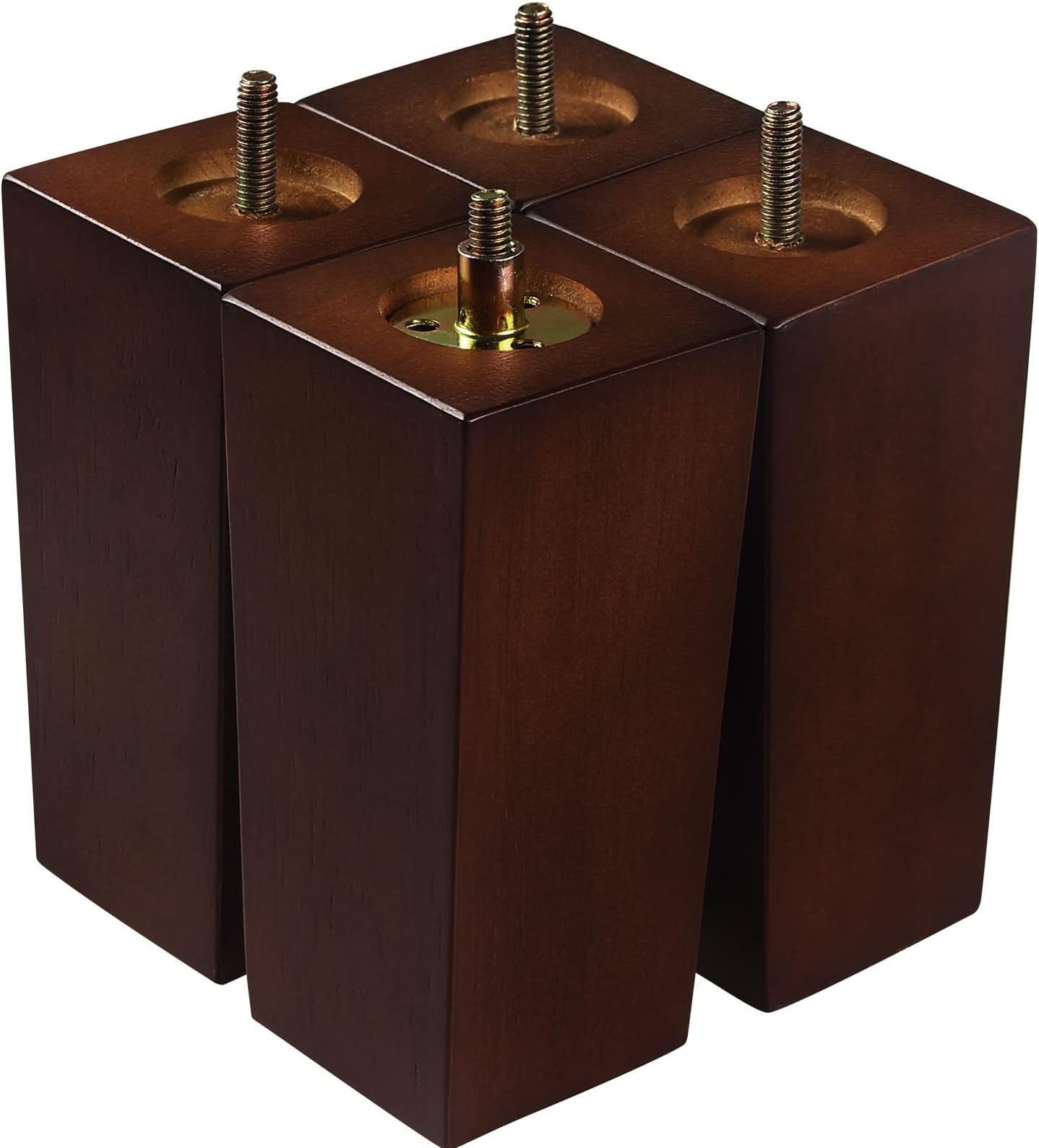 Amazon.com: Airy Abode Black Square Furniture Legs Set of 4 - Pick Your ...