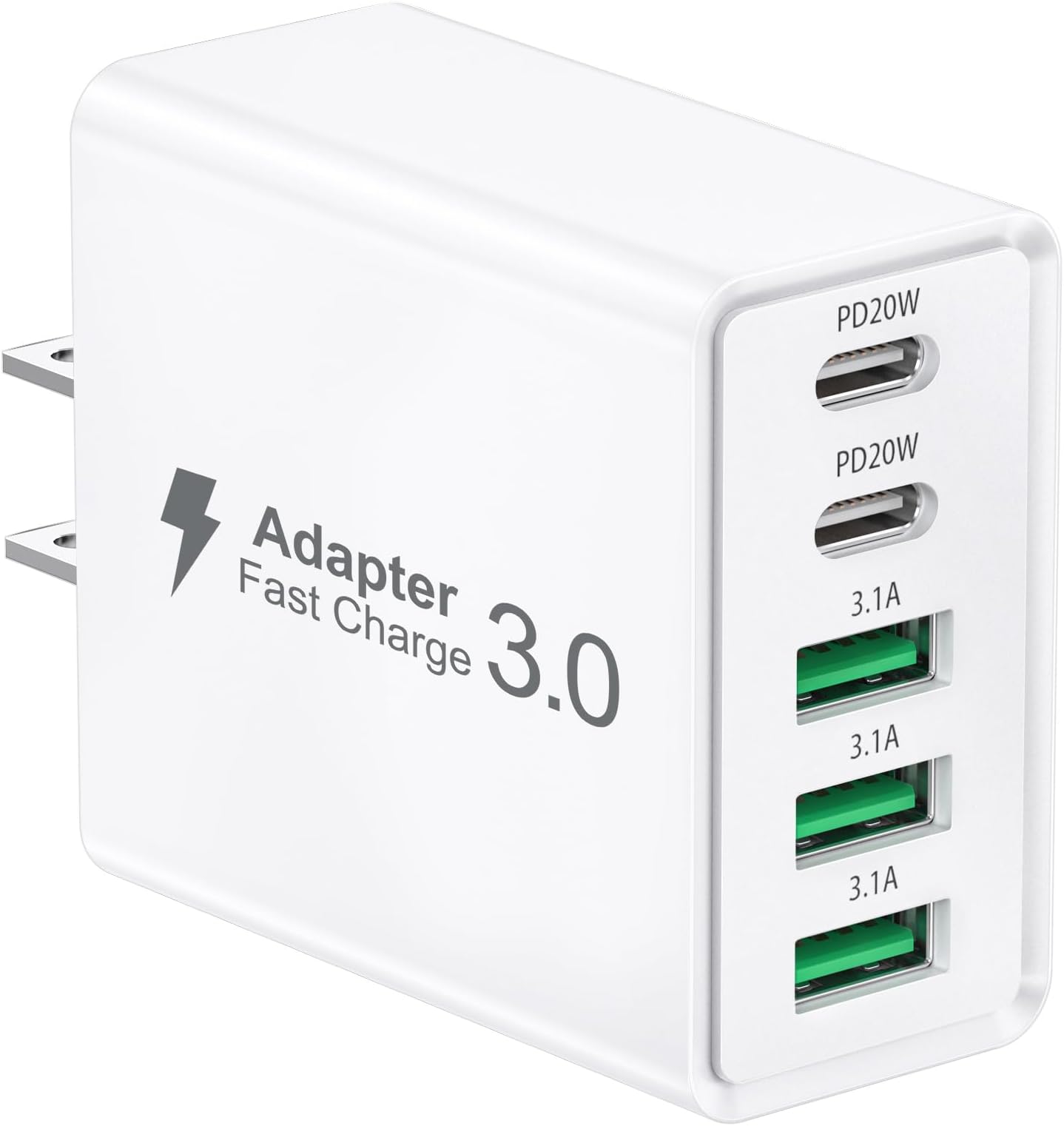Amazon | USB コンセント Type-C 充電器 ACアダプター 合計40W 急速充電器 PD 20W 2USBポート 2USB-C ...
