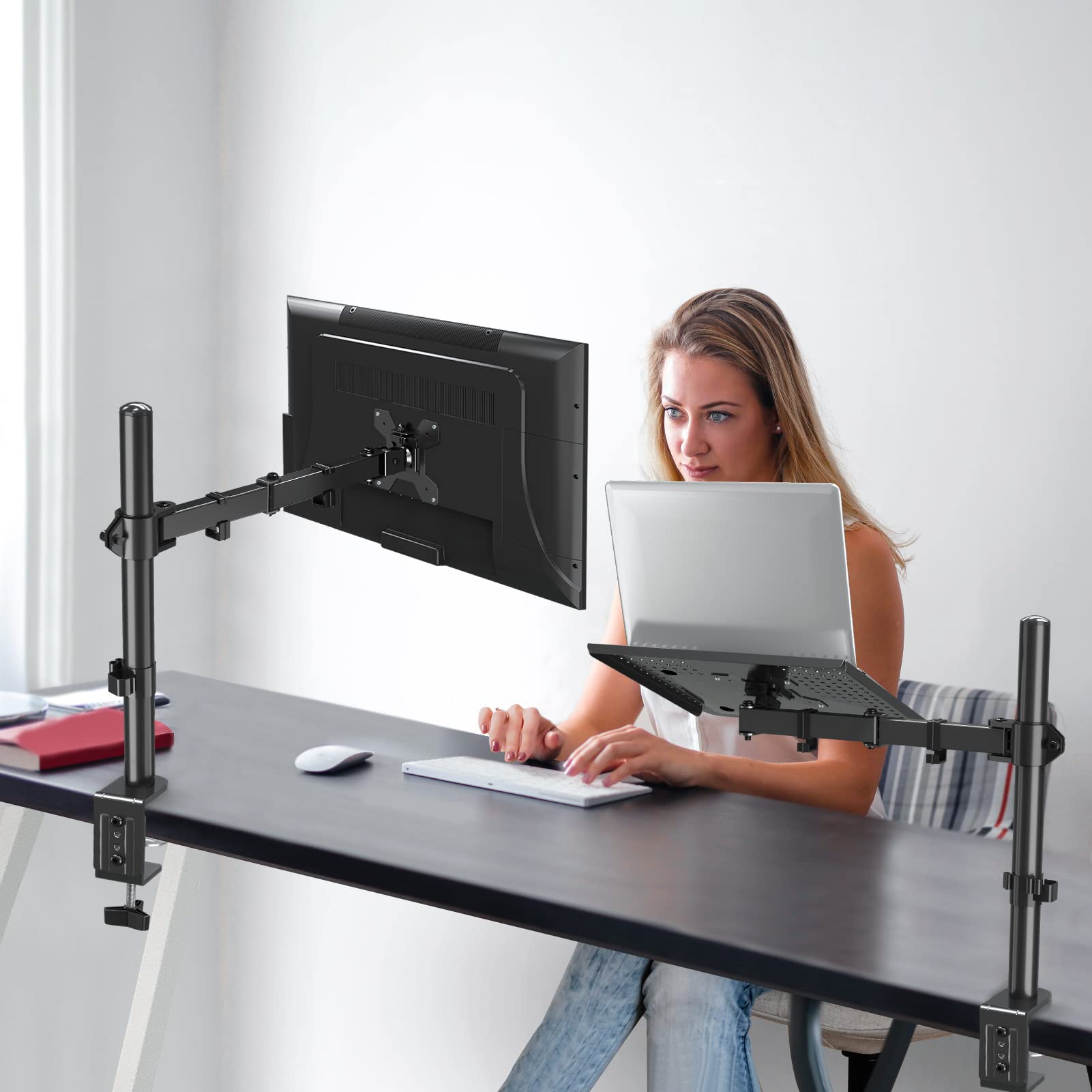 MOUNTUP Single Monitor Desk Mount, Fully Adjustable Single Monitor Arm ...