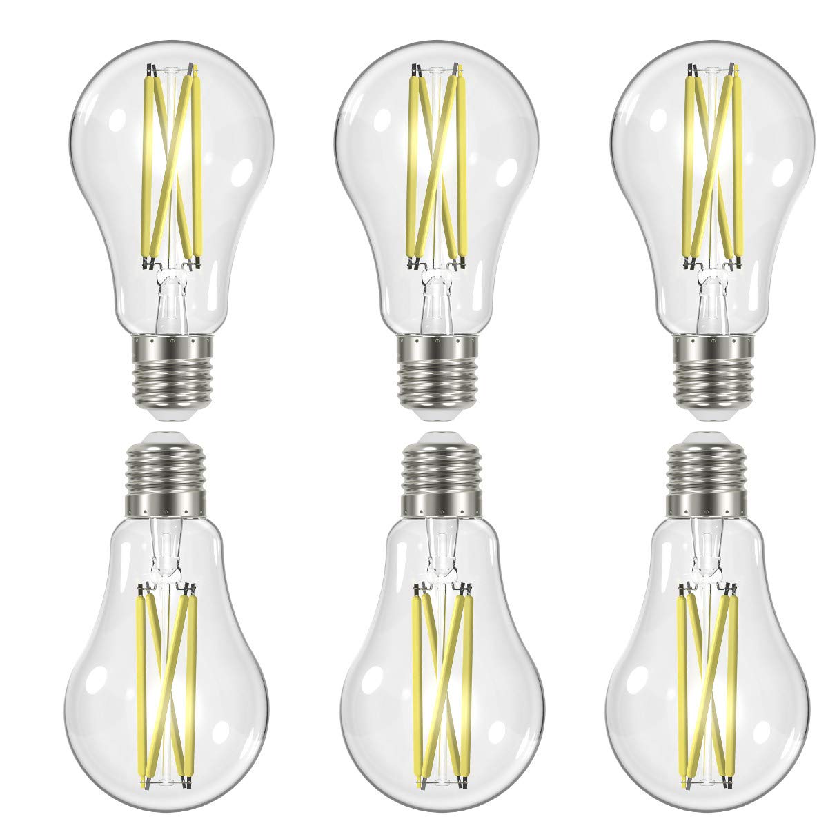 Amazon.com: Satco (6 Pack Dimmable Led Filament Lamps, S12430, High ...