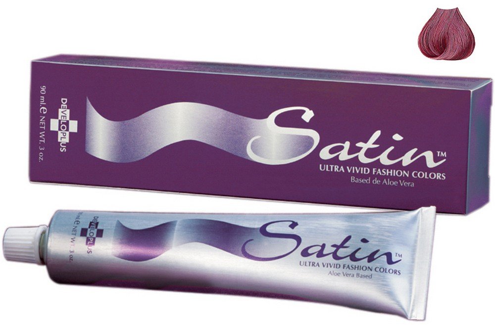 Amazon.com : Satin Hair Color - ultra vivid fashion colors - 4MR - Red ...