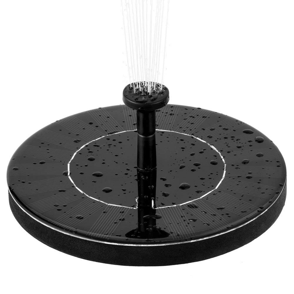 Solar Fountain Pump Bird Bath Inmas Free Standing Water Fountain ...