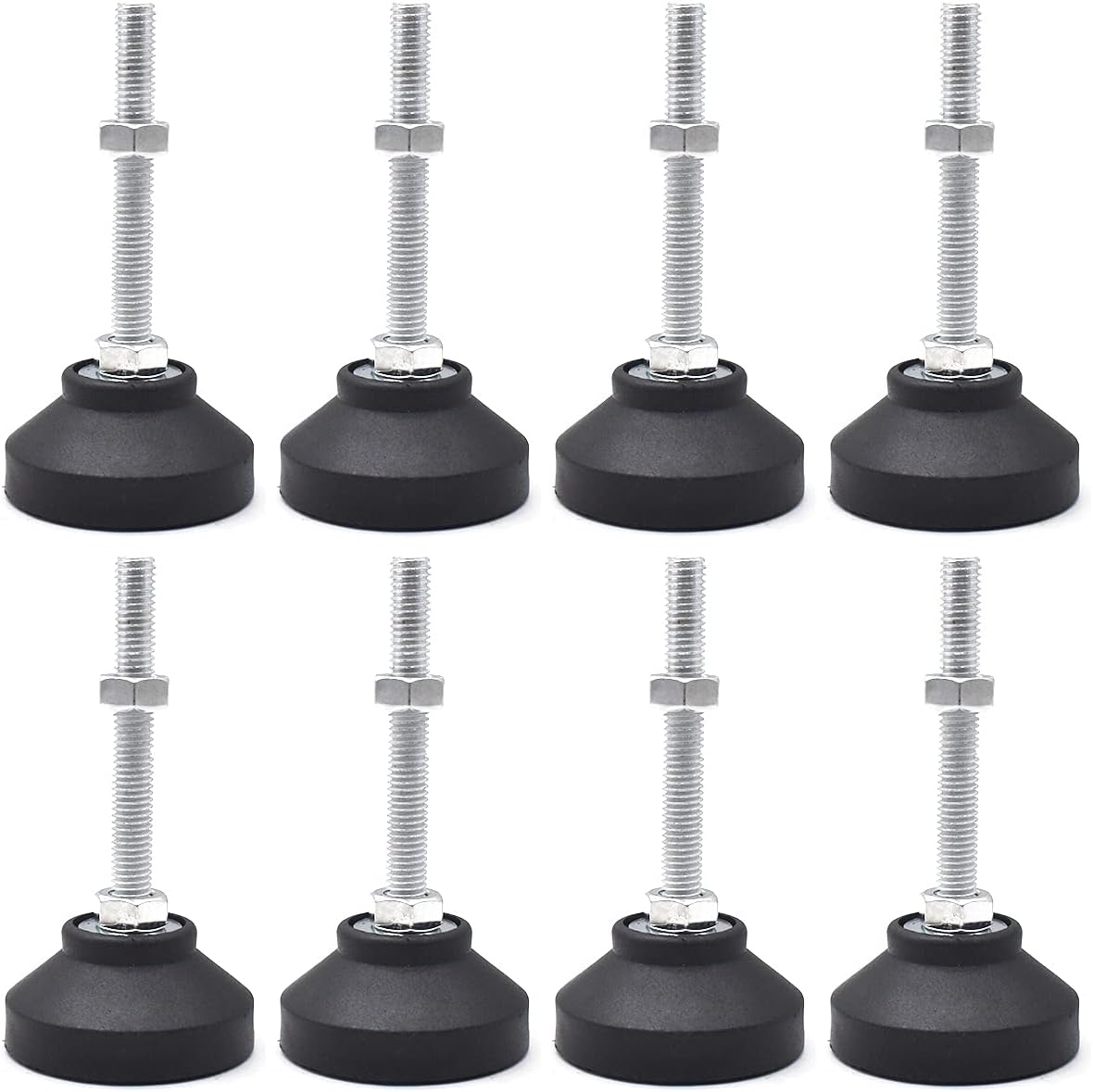 Qixuer 8 Pieces Adjustable Levelling Feet,Heavy Duty Furniture Leveling ...