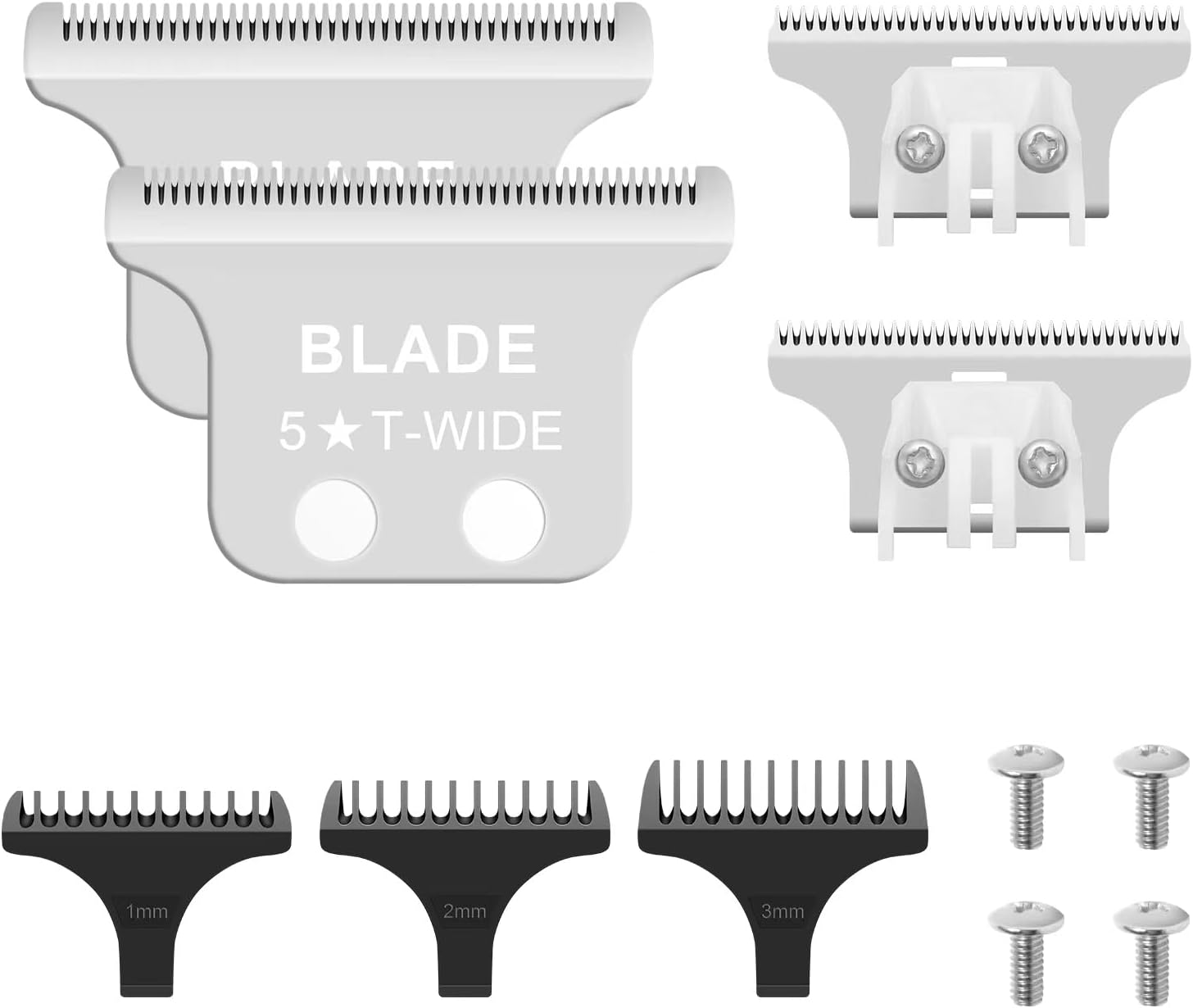 Amazon.com: T-Wide Trimmer Blades Replacement Compatible with Wahl 5 Star Series Detailer (8081 ...