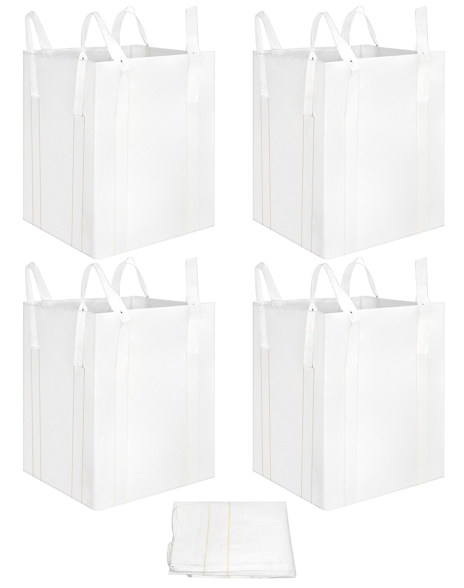 Amazon.com: QWORK FIBC Bulk Bag, 4 Pack Sandbags 1 Ton Industrial Grade ...