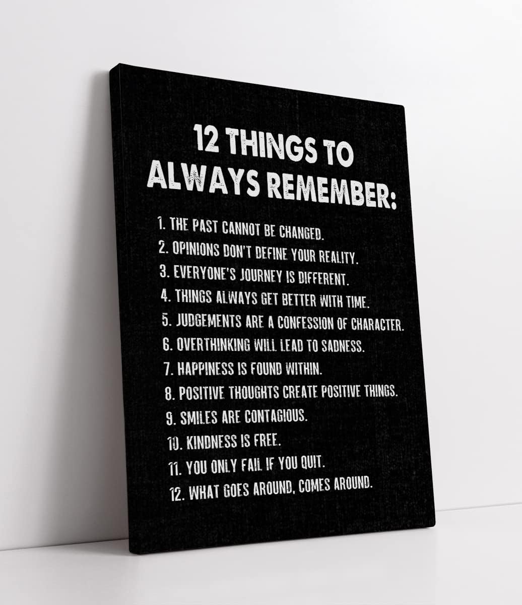 Amazon.com: LiTiu Inspirational Motivational Quotes 12 Things to Always ...