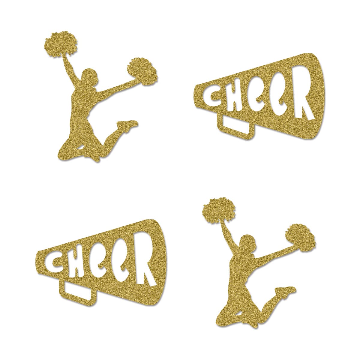 Amazon.com: Cheerleader Cut-outs, 12-Pack Table Topper Double-sided ...