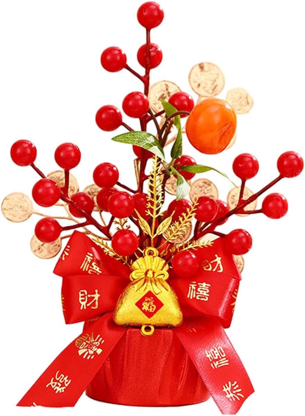 Amazon.com: Wswqop Lunar New Year Decorative Fake Flower Blessing ...