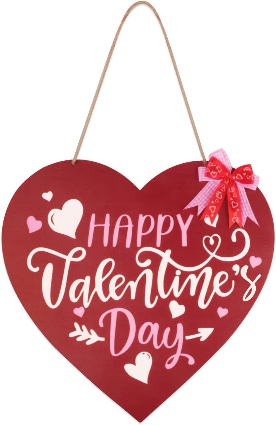 Amazon.com: Valentines Day Door Sign Valentine's Day Wooden Hanging ...