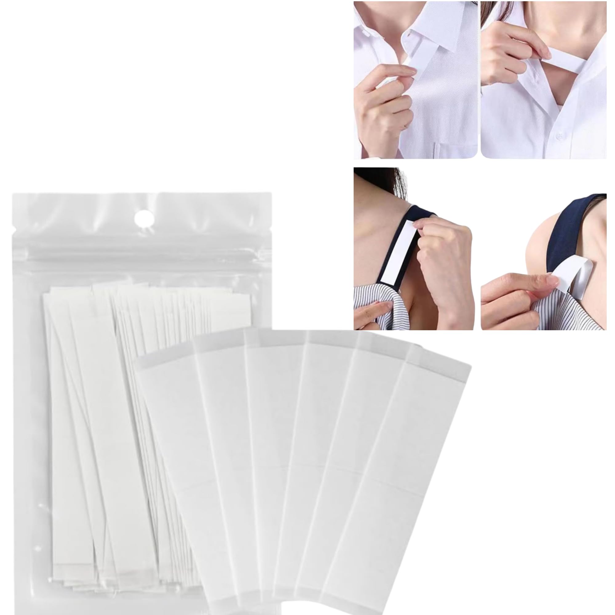 Zarami (30pcs) Double Sided Body Tape for Clothes: Transparent fabric ...