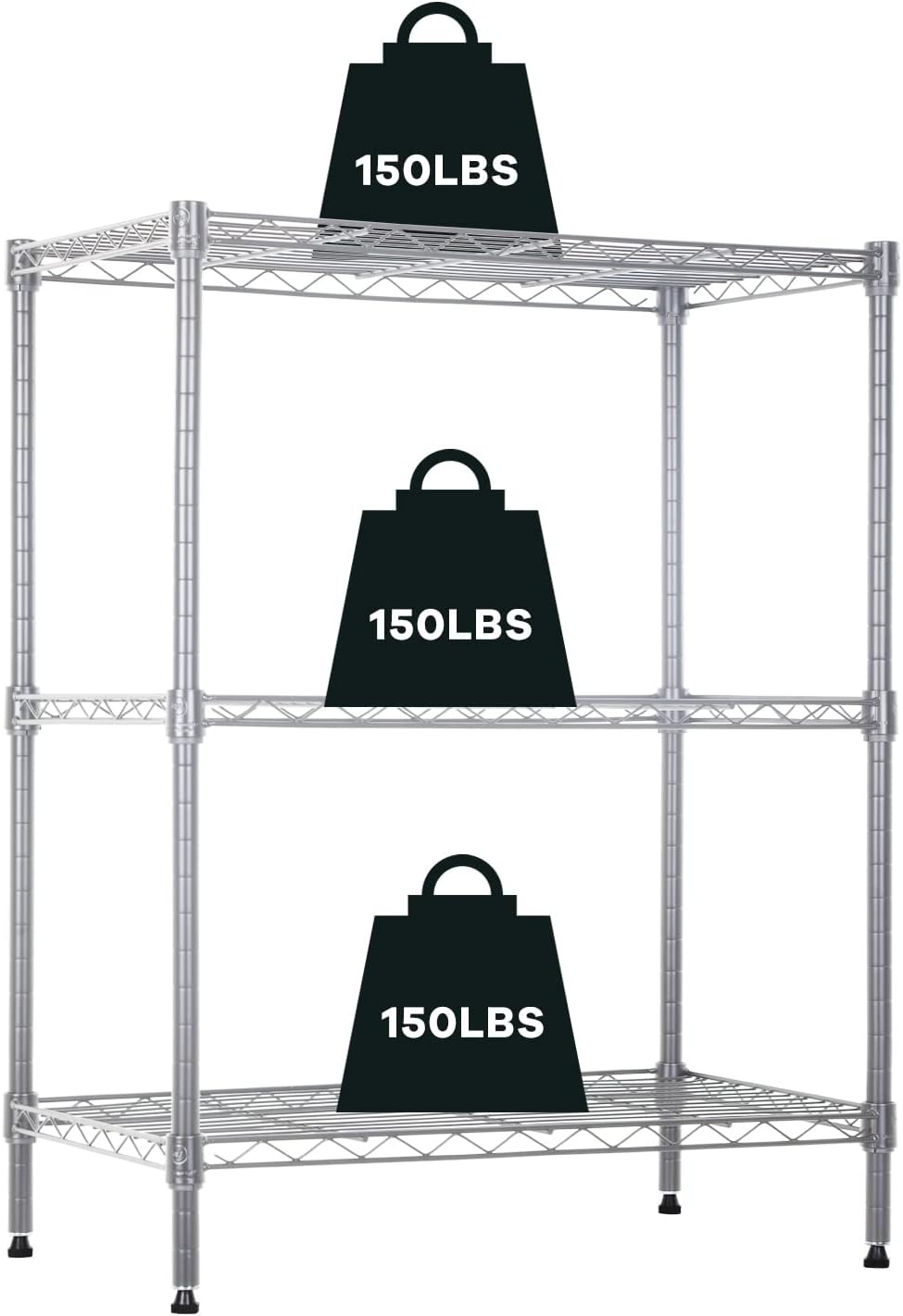 Amazon.com: Honey-Can-Do SHF-01903 Adjustable Storage Shelving, 250 ...