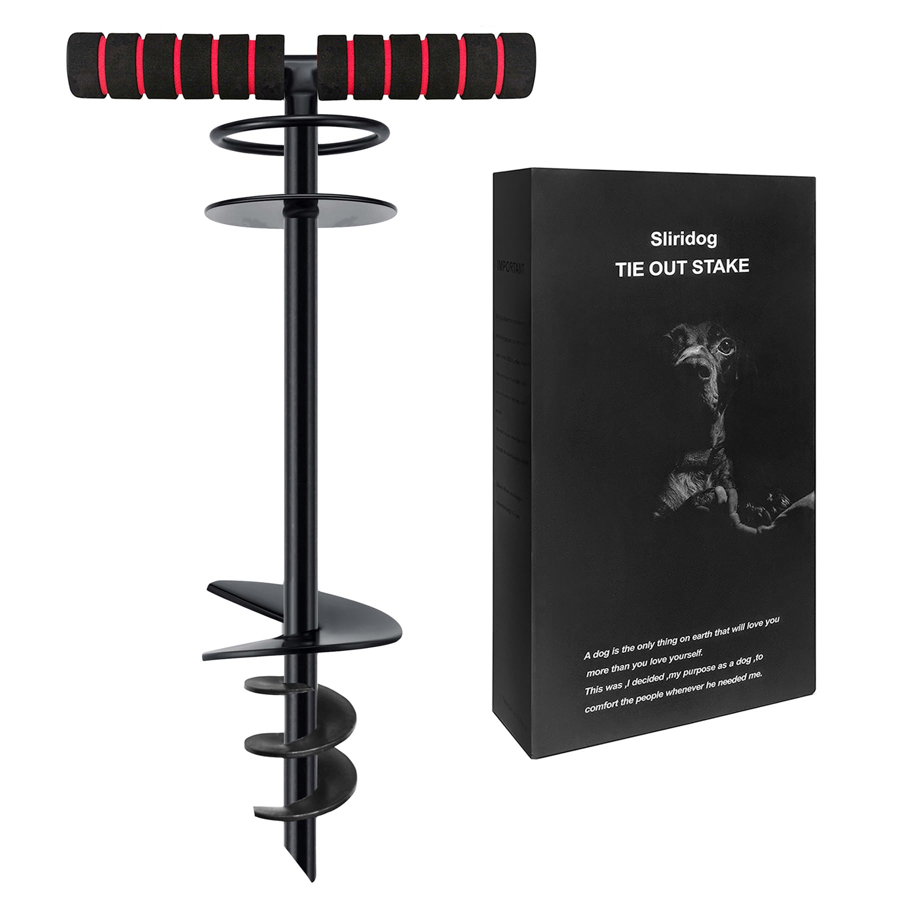 Amazon.com: Sliridog Dog Tie Out Cable Stake - Heavy Duty Dog Anchor ...