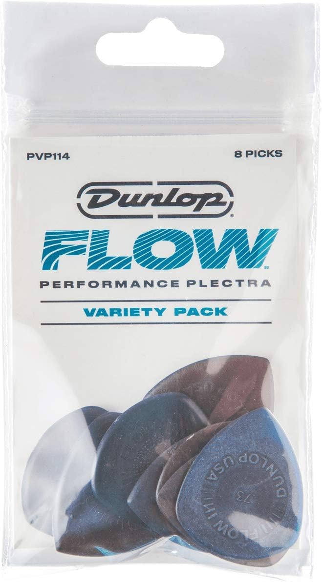 Amazon.com: Jim Dunlop Flow Standard Grip 2.0mm Guitar Picks (549P2.0 ...