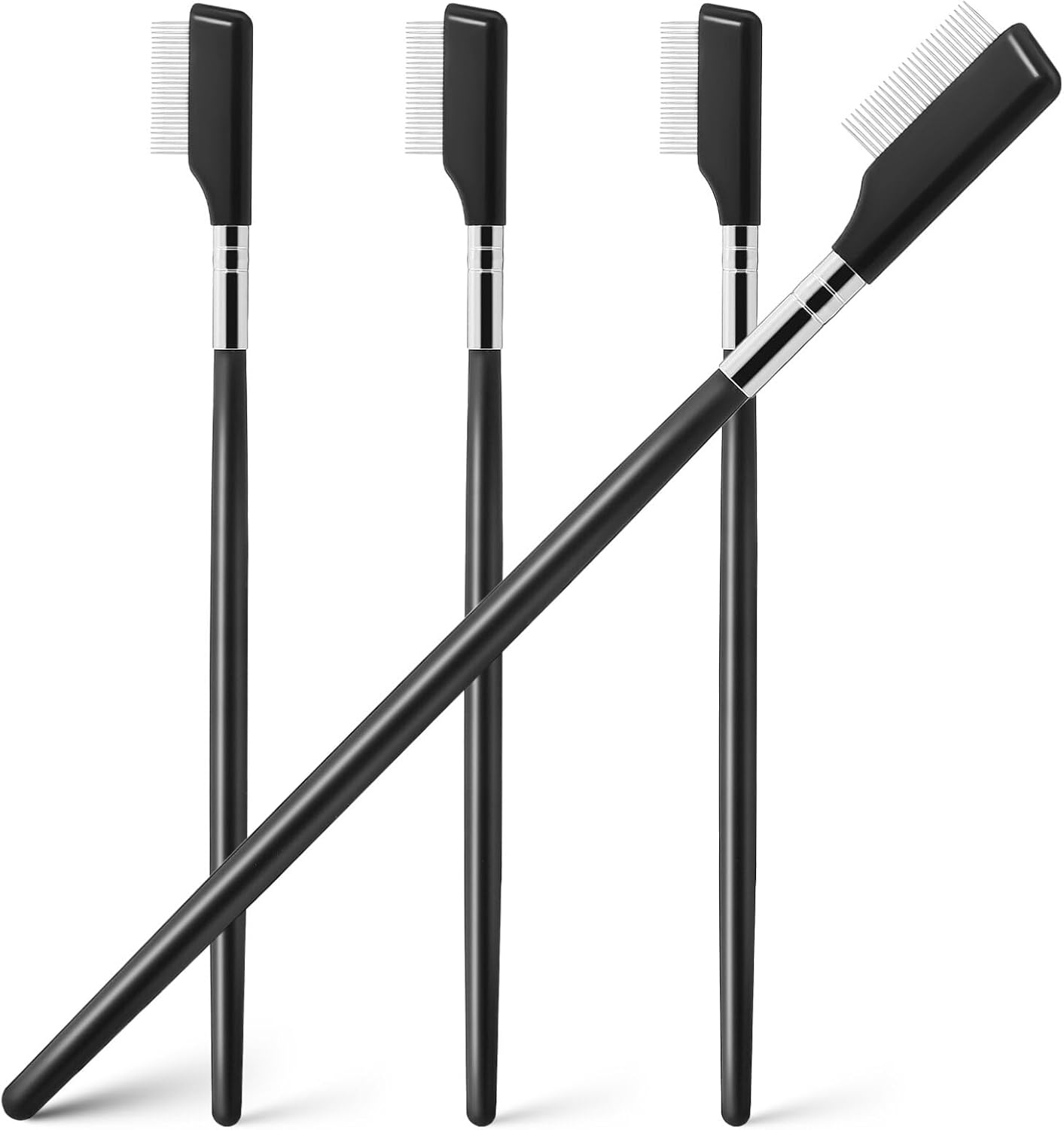 Amazon.com : FOMIYES Metal Eyelash Comb 4 Pieces Grooming Eyelash ...