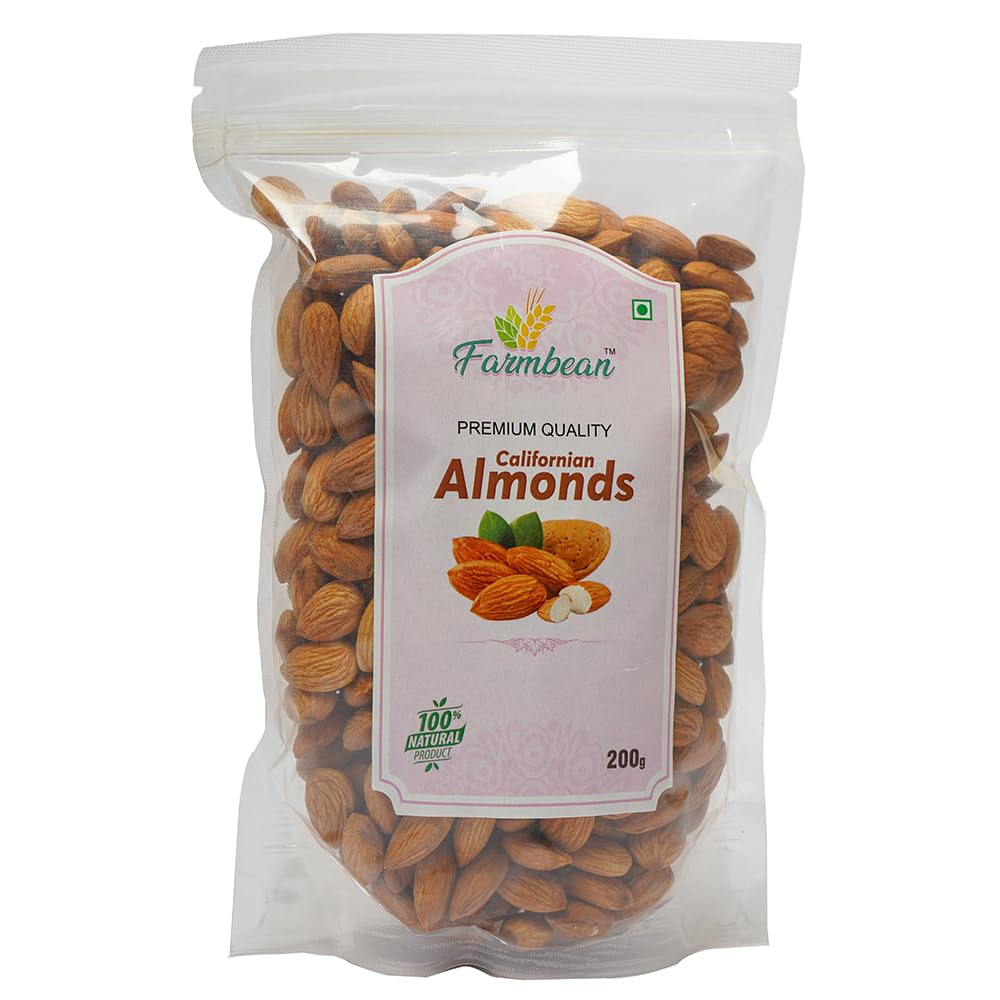 Farmbean California Almonds | Badam | Vacuum Packed-AAA Grade - 800 Gms ...