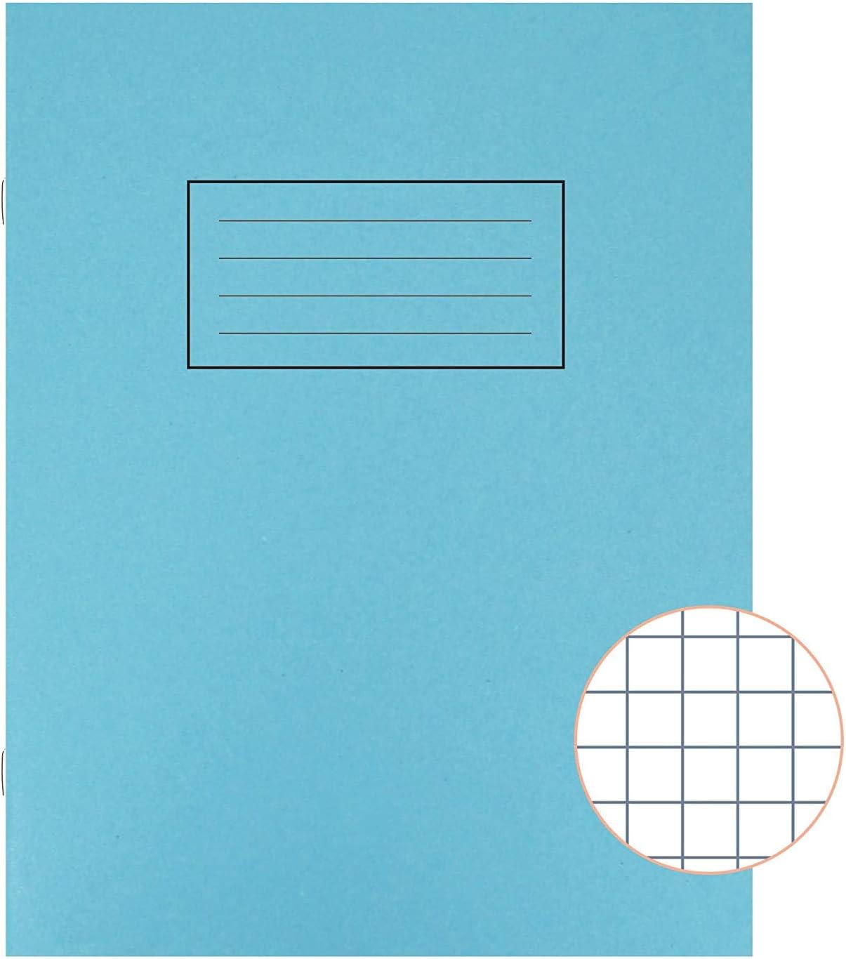 5 SILVINE BLUE A5 SCHOOL EXERCISE BOOKS 7 MM SQUARES SQUARED MATHS BOOK ...