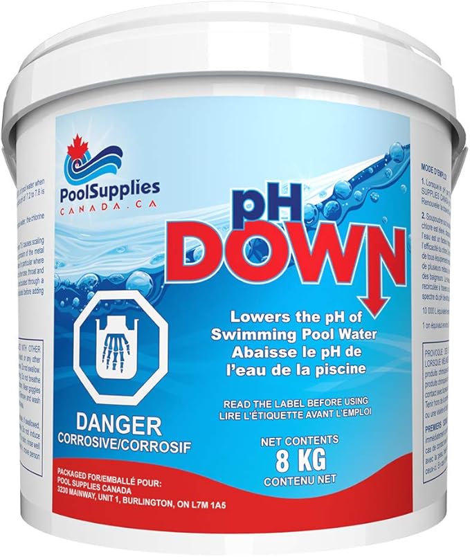 pH Down for Pools (8 Kg) Fast-Dissolving pH Minus Granules Quickly ...