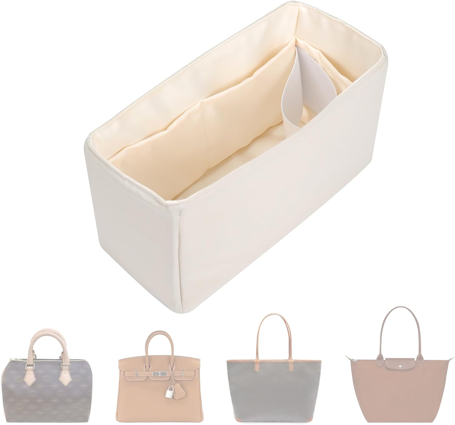 Amazon.com: ArcDiary Purse Organizer Insert,Silk Bag Organizer with 6 ...