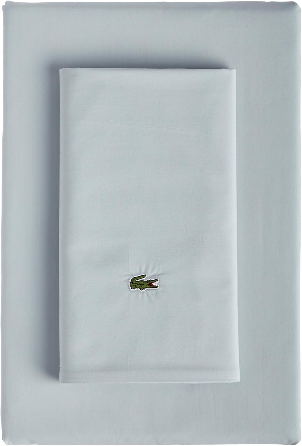 Amazon.com: Lacoste 100% Cotton Percale 3-Piece Sheet Set – Lightweight ...