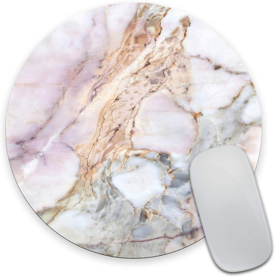 Amazon.com : Smooffly Marble Circular Mouse Pad, Teacher Custom Present ...