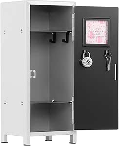 Amazon.com: Dojreope Mini Locker with Lock and Key Rustproof Metal ...