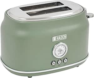 Amazon.com: Haden Dorset 2 Slice Wide Slot Stainless Steel Toaster with ...